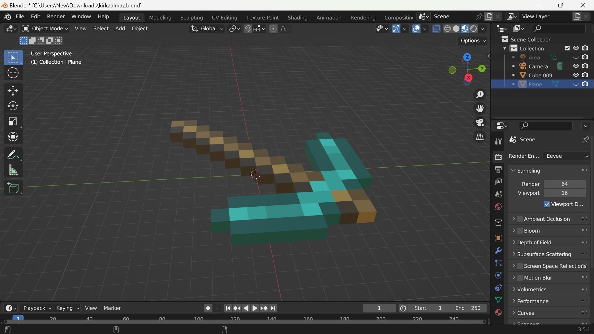 pickaxe minecraft free VR / AR / low-poly 3D model | CGTrader