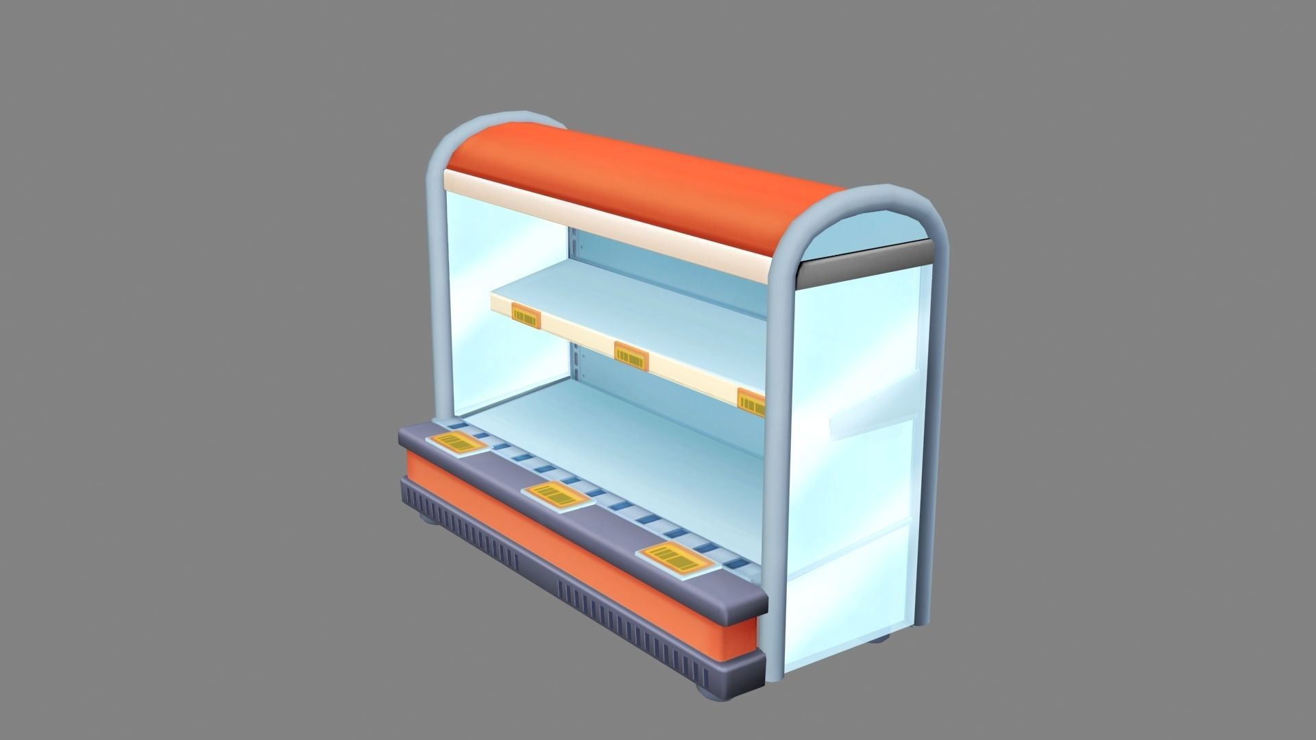 3D model Cartoon freezer - keep in cold storage VR / AR / low-poly ...