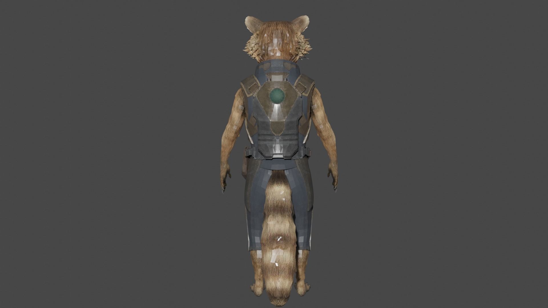 3D model Rocket Raccoon VR / AR / low-poly | CGTrader