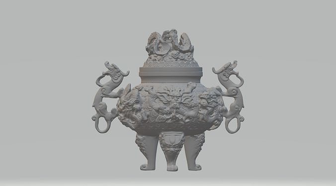 Chinese Ancient Bronze Ware 07 3D model 3D printable | CGTrader