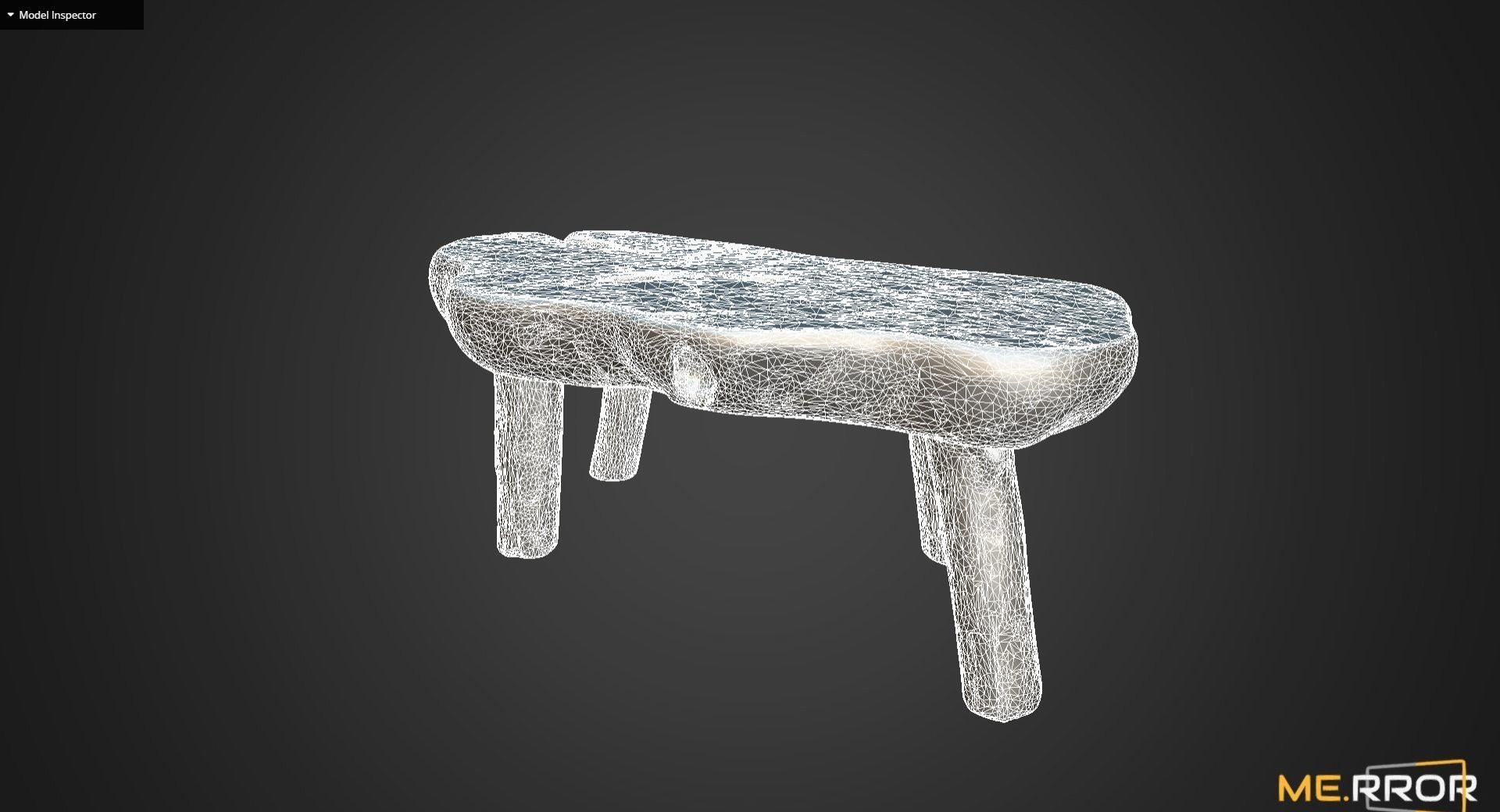 Mini Wooden Table 3D model | CGTrader