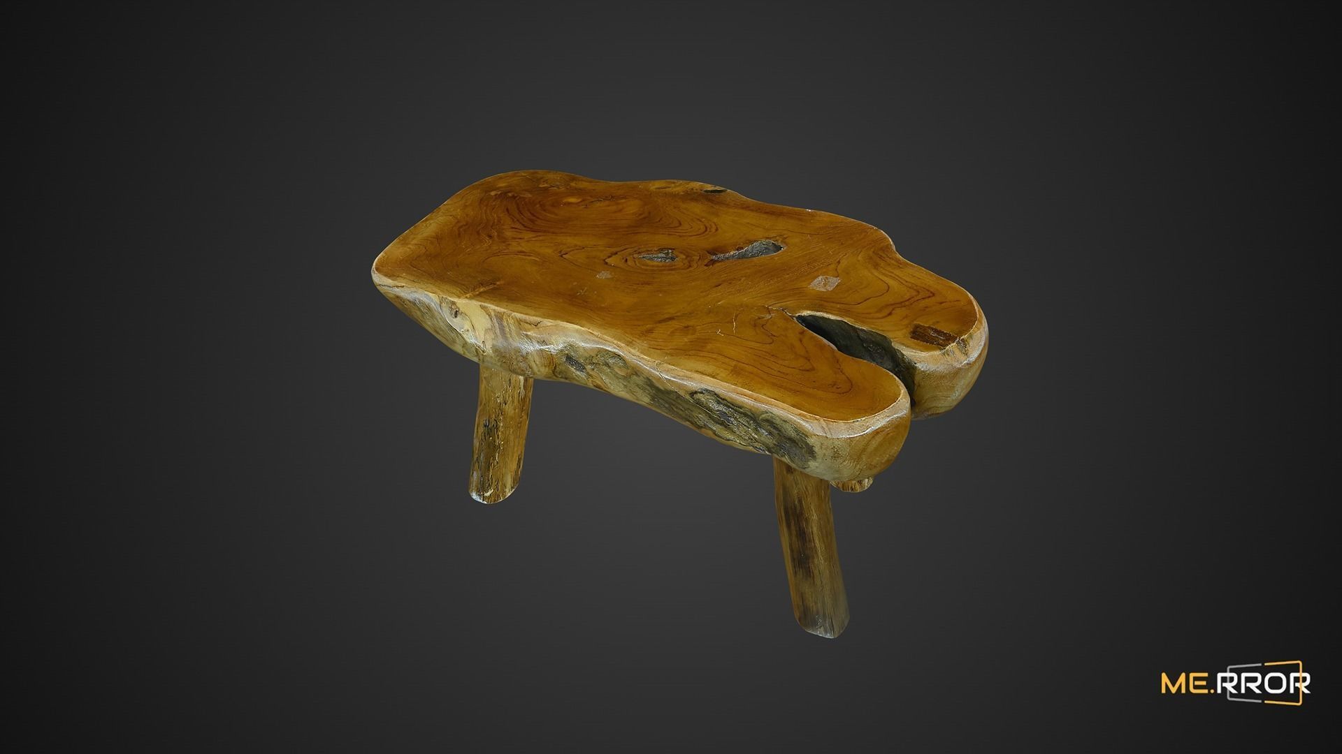 Mini Wooden Table 3D model | CGTrader