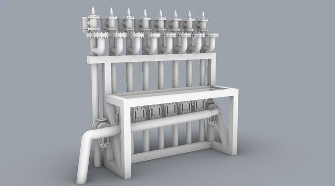 3D model Pipeline Transport Part 1 VR / AR / low-poly | CGTrader
