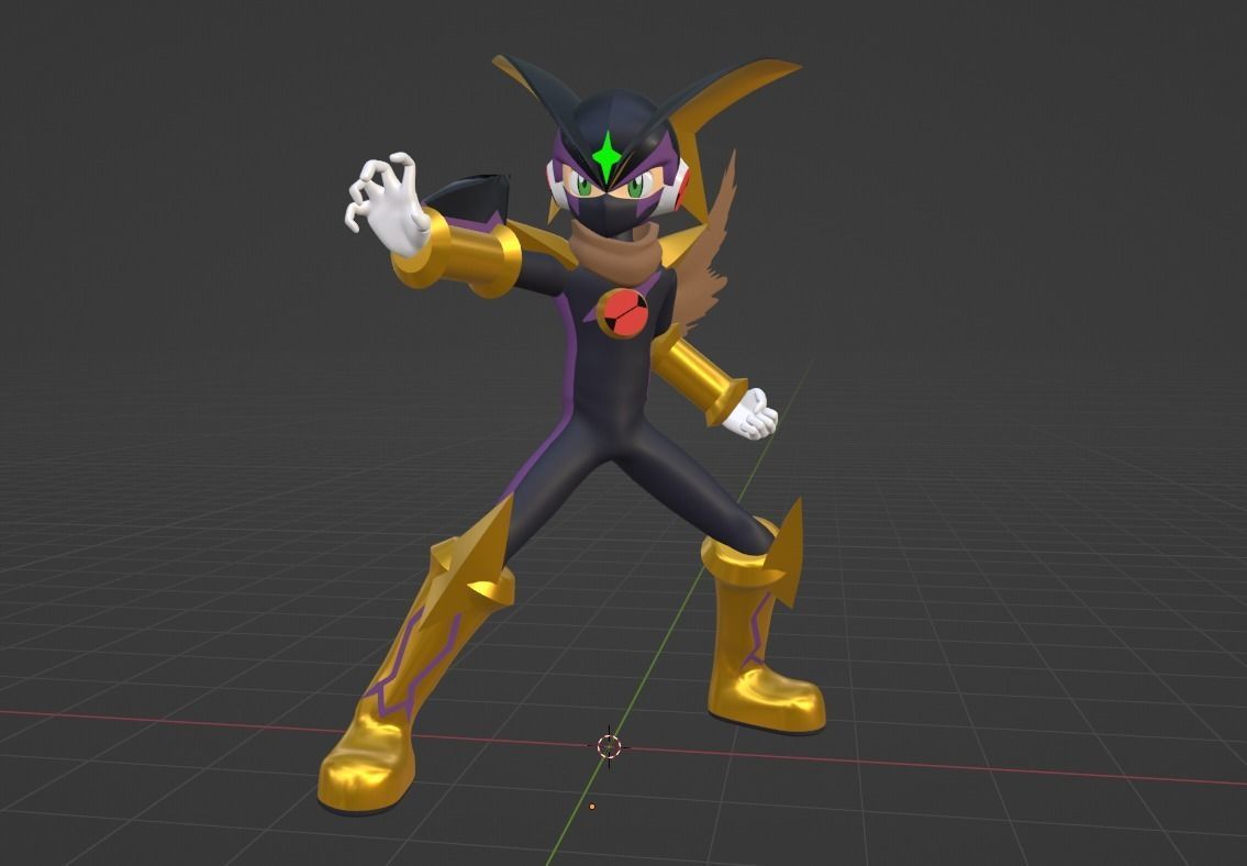 Bass Cross MegaMan 3D Model 3D model rigged | CGTrader