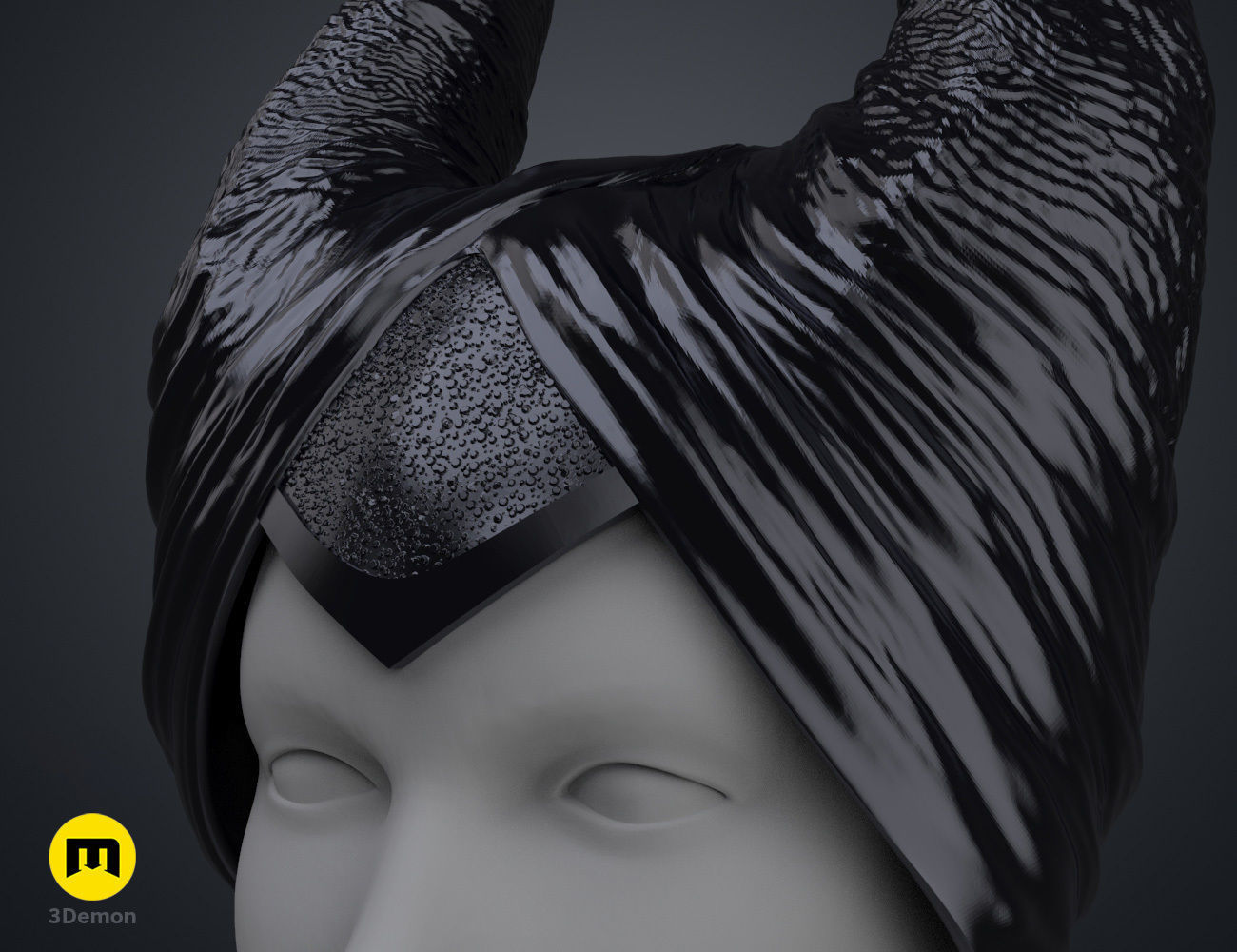 Maleficent Horns 3D model 3D printable | CGTrader