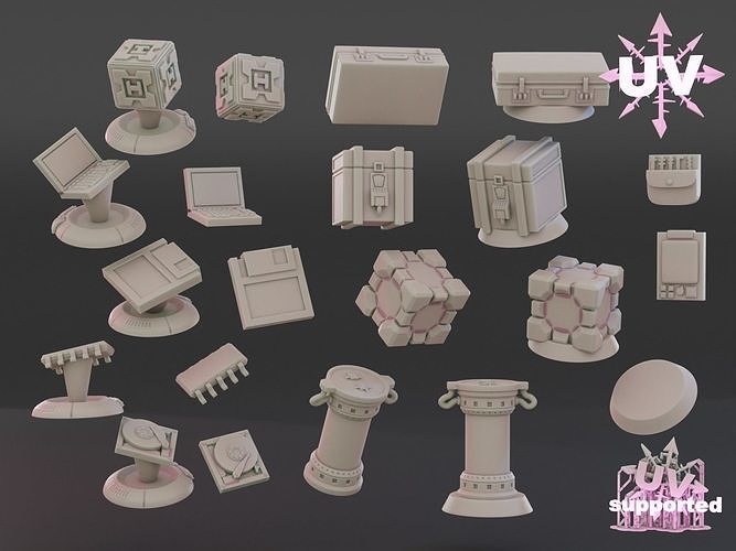 star grave loot tokens 3D model 3D printable | CGTrader