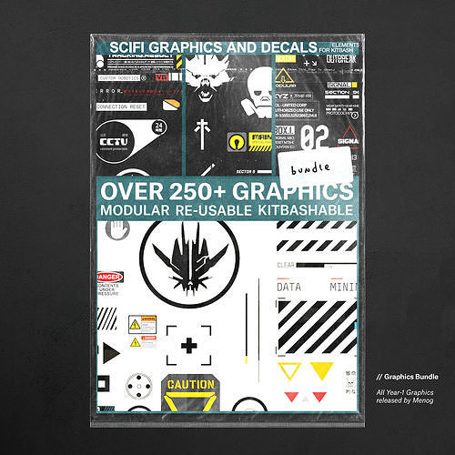 Ultimate Sci-fi Decals Bundle Texture | CGTrader