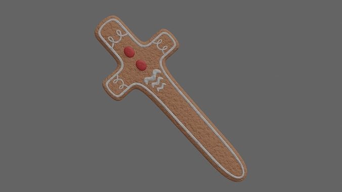 Gingerbread Sword Prop 3D model | CGTrader