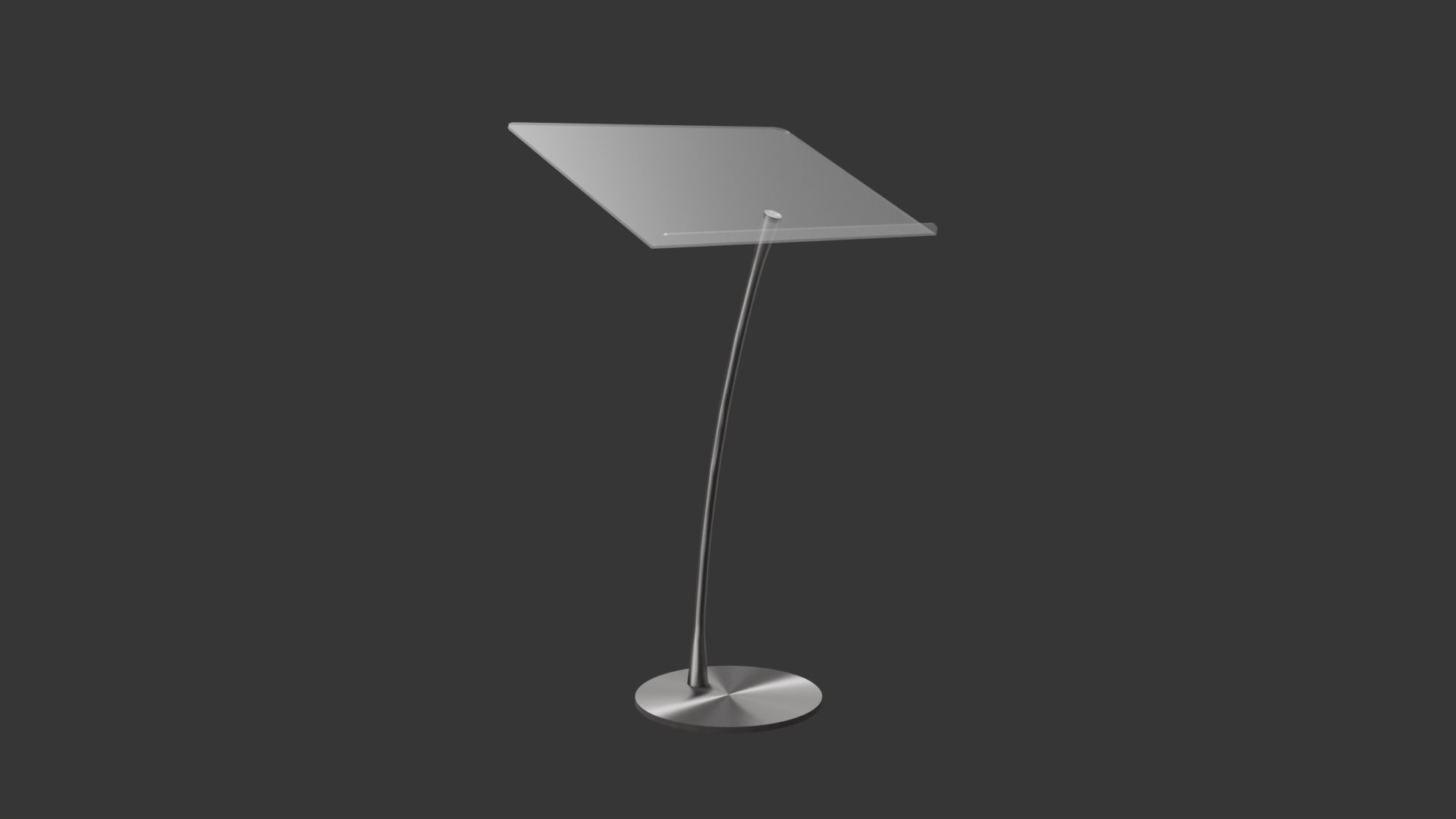 Modern Metal Lectern 3D model | CGTrader
