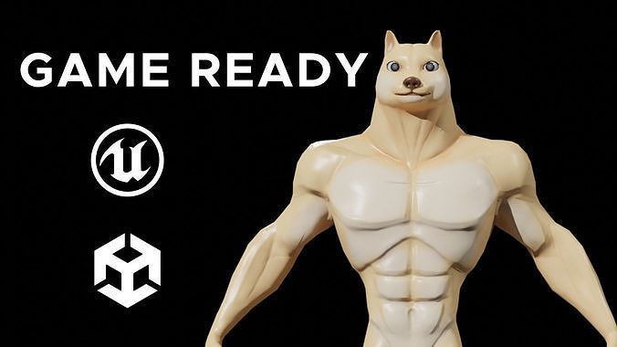 3D model Doge Meme Low-poly 3D model Rigged VR / AR / low-poly | CGTrader