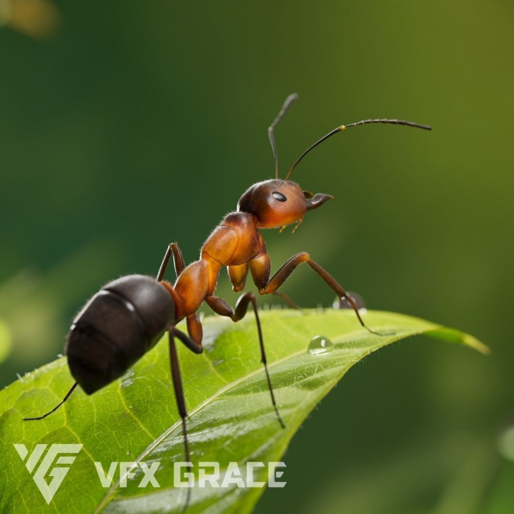 Carpenter Ant Animation VFX Grace 3D model animated rigged | CGTrader