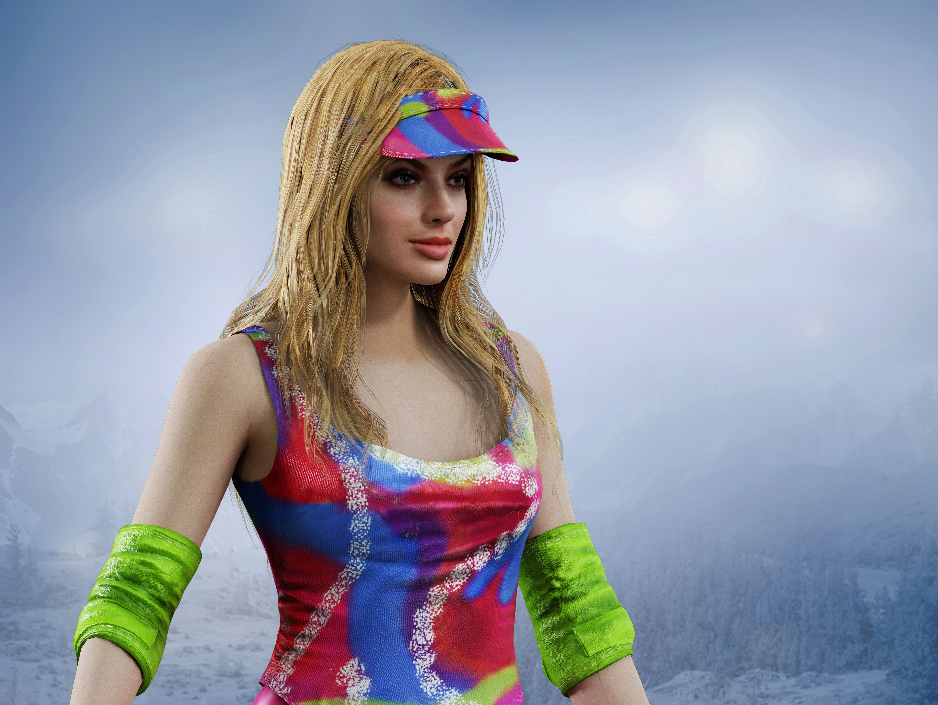 3d Model Barbie Vr Ar Low Poly Rigged Cgtrader