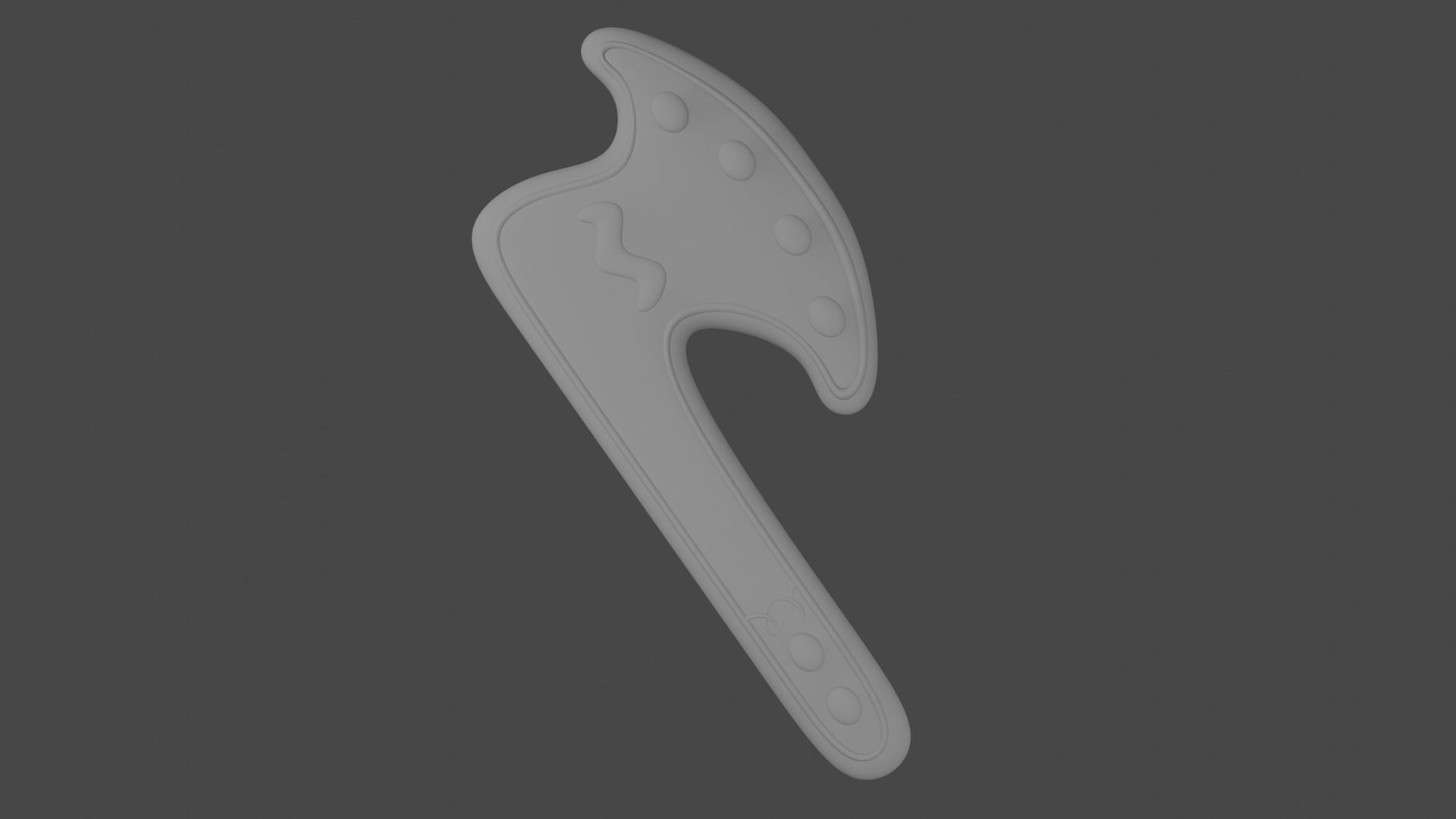 Gingerbread Axe Prop 3D model | CGTrader