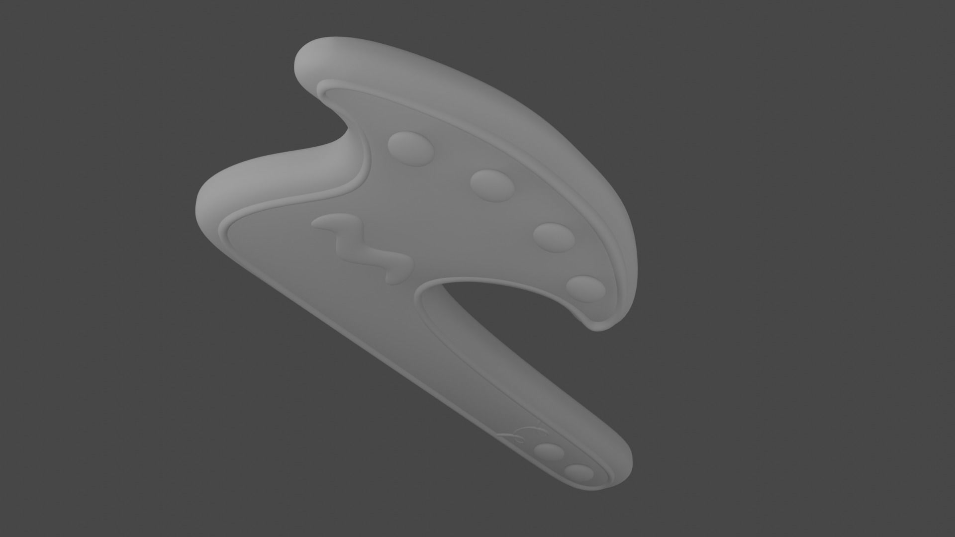 Gingerbread Axe Prop 3D model | CGTrader