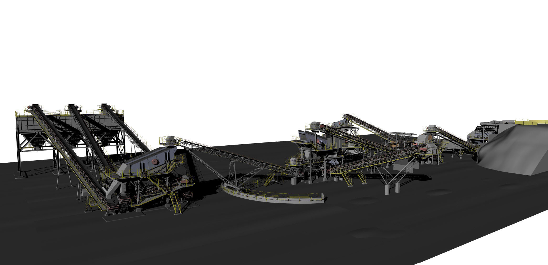 Complete mining plant 3D model | CGTrader
