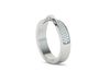 Diamond Mobius Band Wedding Ring 3 Row of diamonds 3dmodel 3D model 3D ...