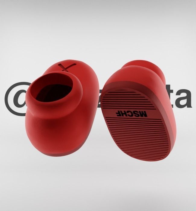 Kaws Shoes Mschf - Box for Print 3D model 3D printable | CGTrader