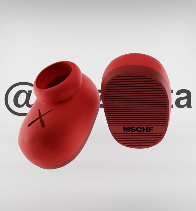 Kaws Shoes Mschf - Box for Print 3D model 3D printable | CGTrader