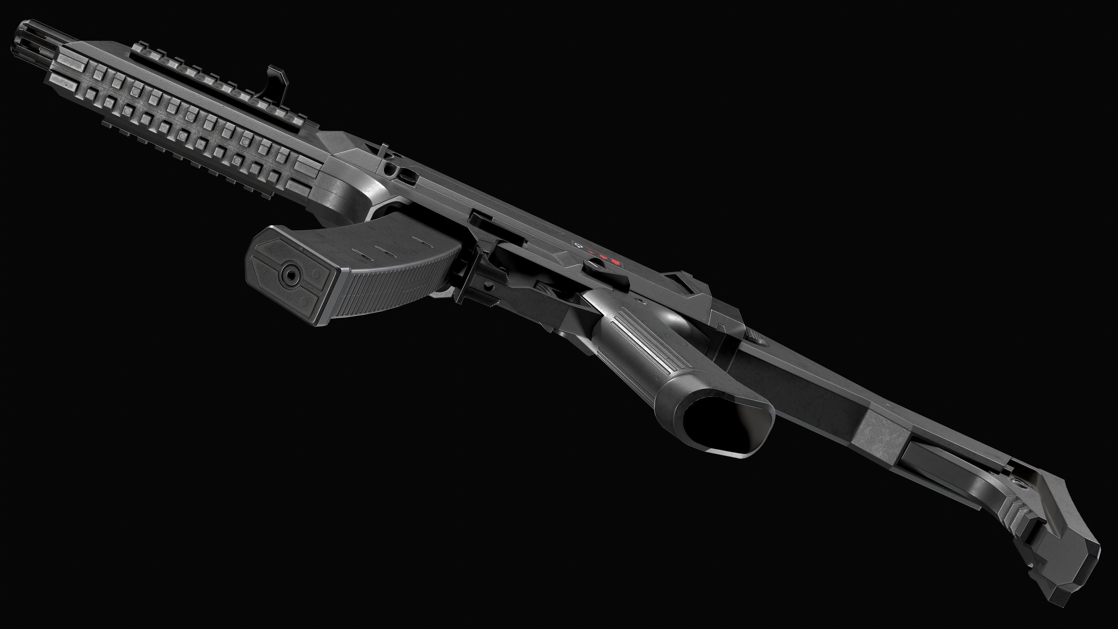 3D model Modular SMG CZ Scorpion EVO 3 A1 VR / AR / low-poly | CGTrader