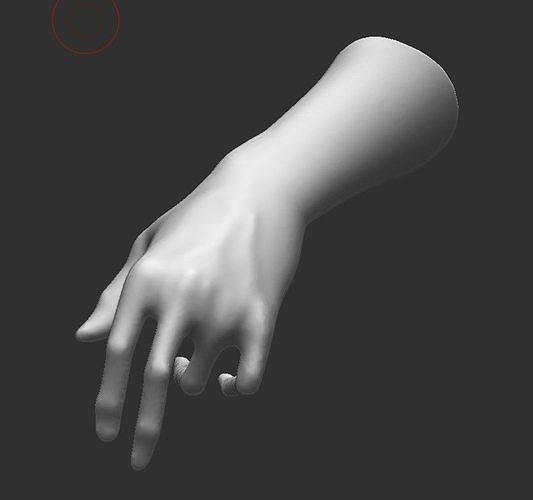 hand for men 3D model 3D printable | CGTrader