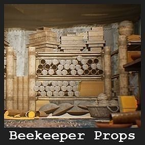 3D model Beekeeper Props 23 Assets VR / AR / low-poly | CGTrader