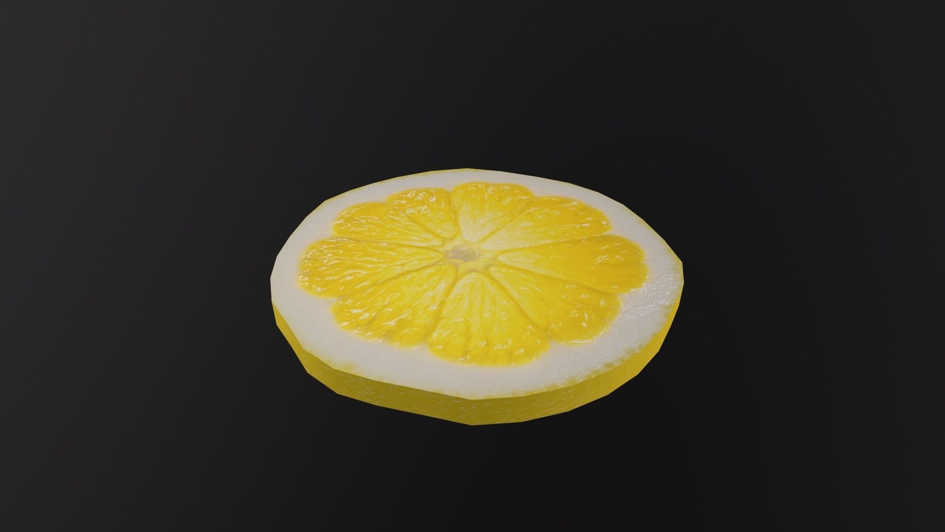 3D model Lemon slice 3D Model VR / AR / low-poly | CGTrader