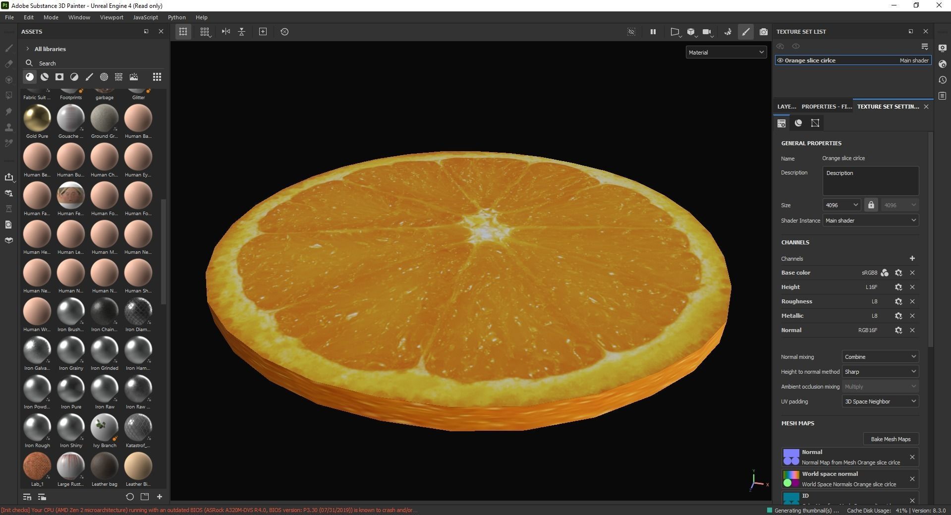 3D model Orange slice cirlce 3D Model VR / AR / low-poly | CGTrader