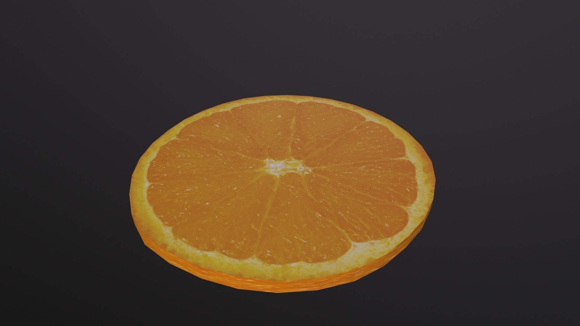 3D model Orange slice cirlce 3D Model VR / AR / low-poly | CGTrader