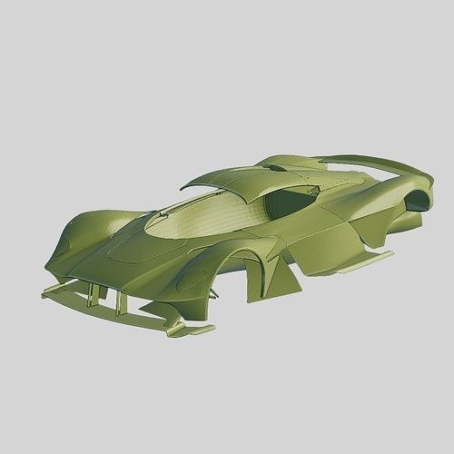 Aston Martin Valkyrie 2018 Printable Body 3D model 3D printable | CGTrader
