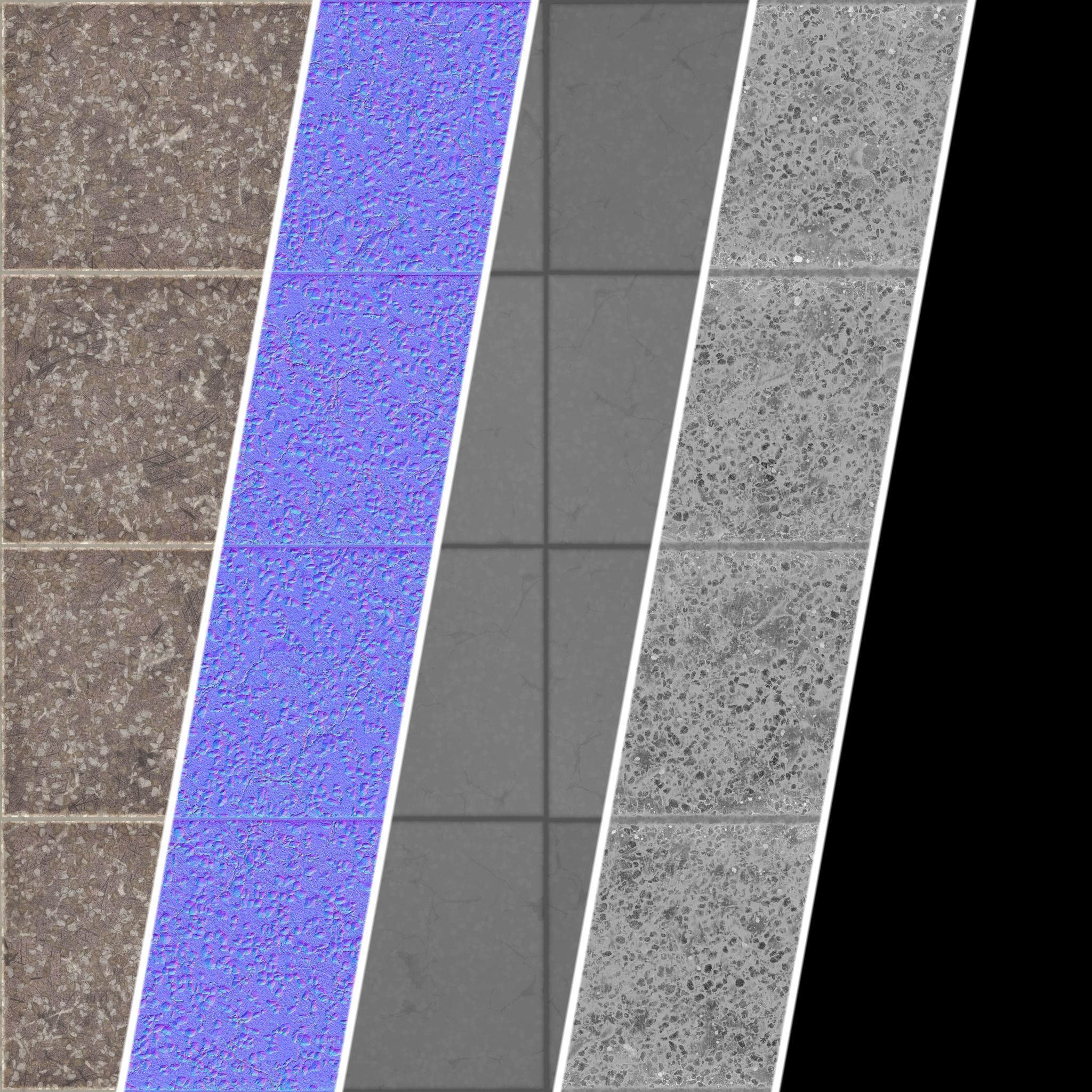 Texture Tile Materials 31- Concrete Tiling By Gravel Sbsar Pbr Seamless ...