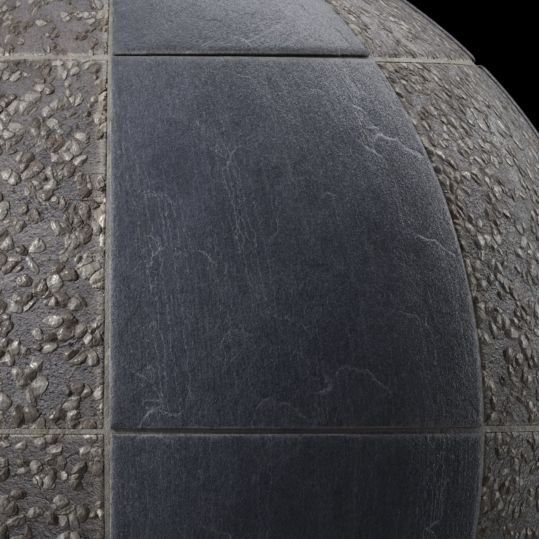 Texture Tile Materials 32- Concrete Tiling By Gravel Sbsar Pbr Seamless ...