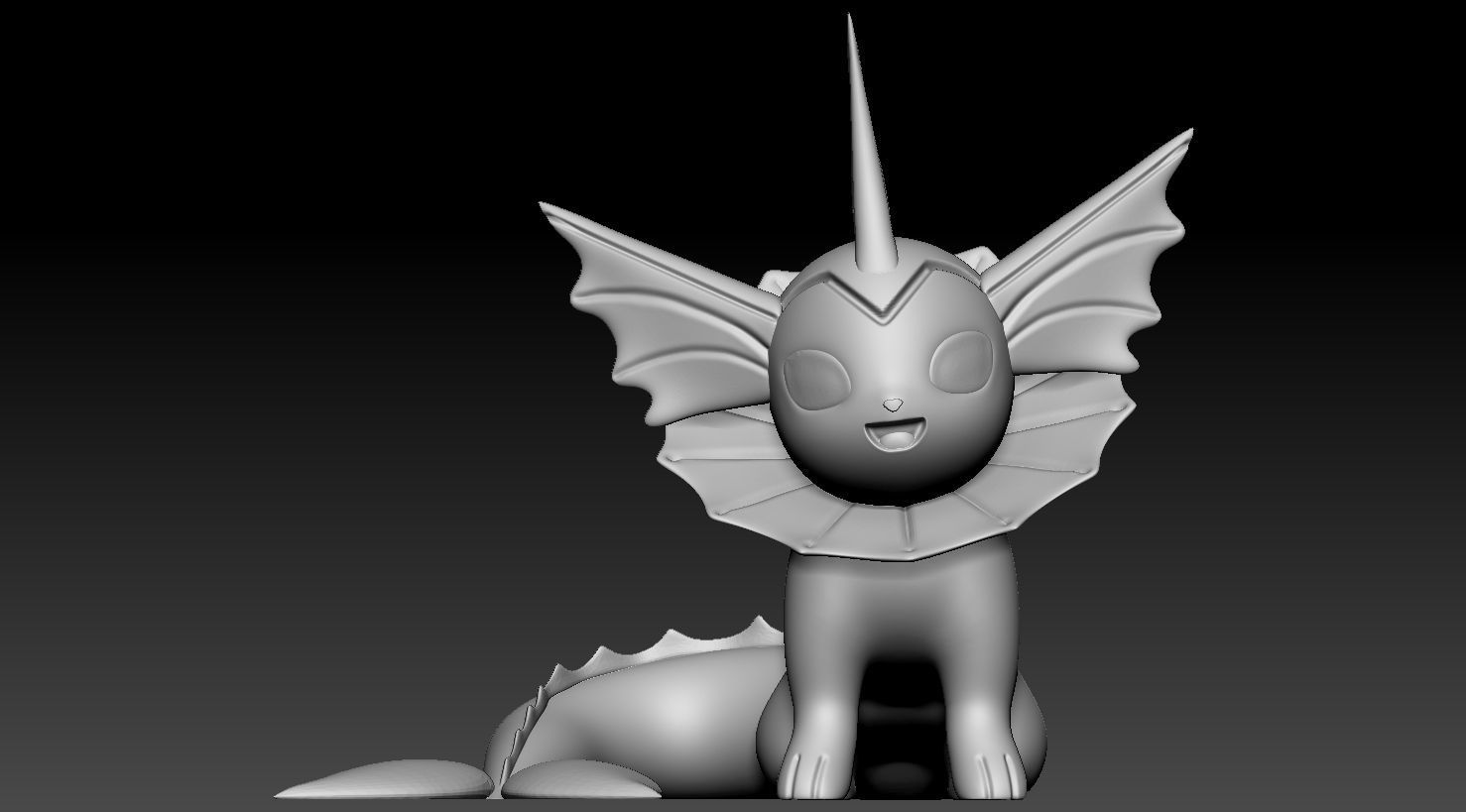 Vaporeon Sit 3D model 3D printable | CGTrader