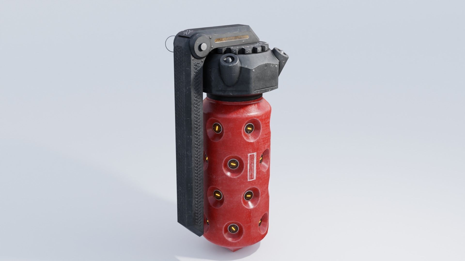 3D model Sci-fi Flashbang Grenade 4K and 2K Textures VR / AR / low-poly ...