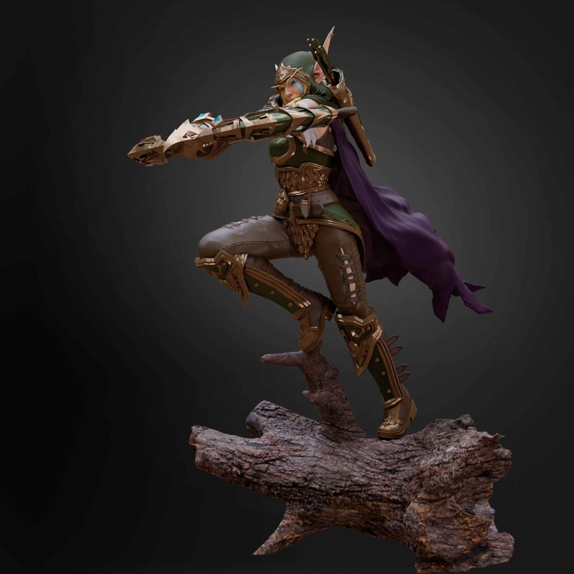Alleria Windrunner warcraft 3D model 3D printable | CGTrader