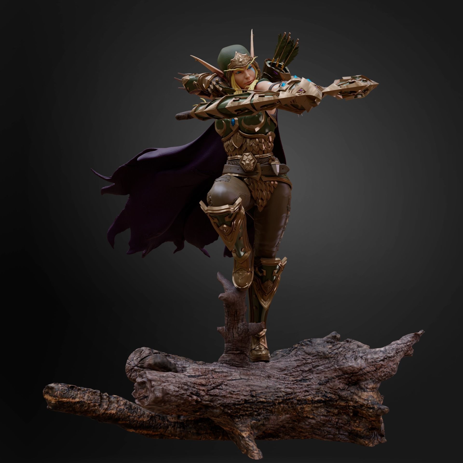 Alleria Windrunner warcraft 3D model 3D printable | CGTrader