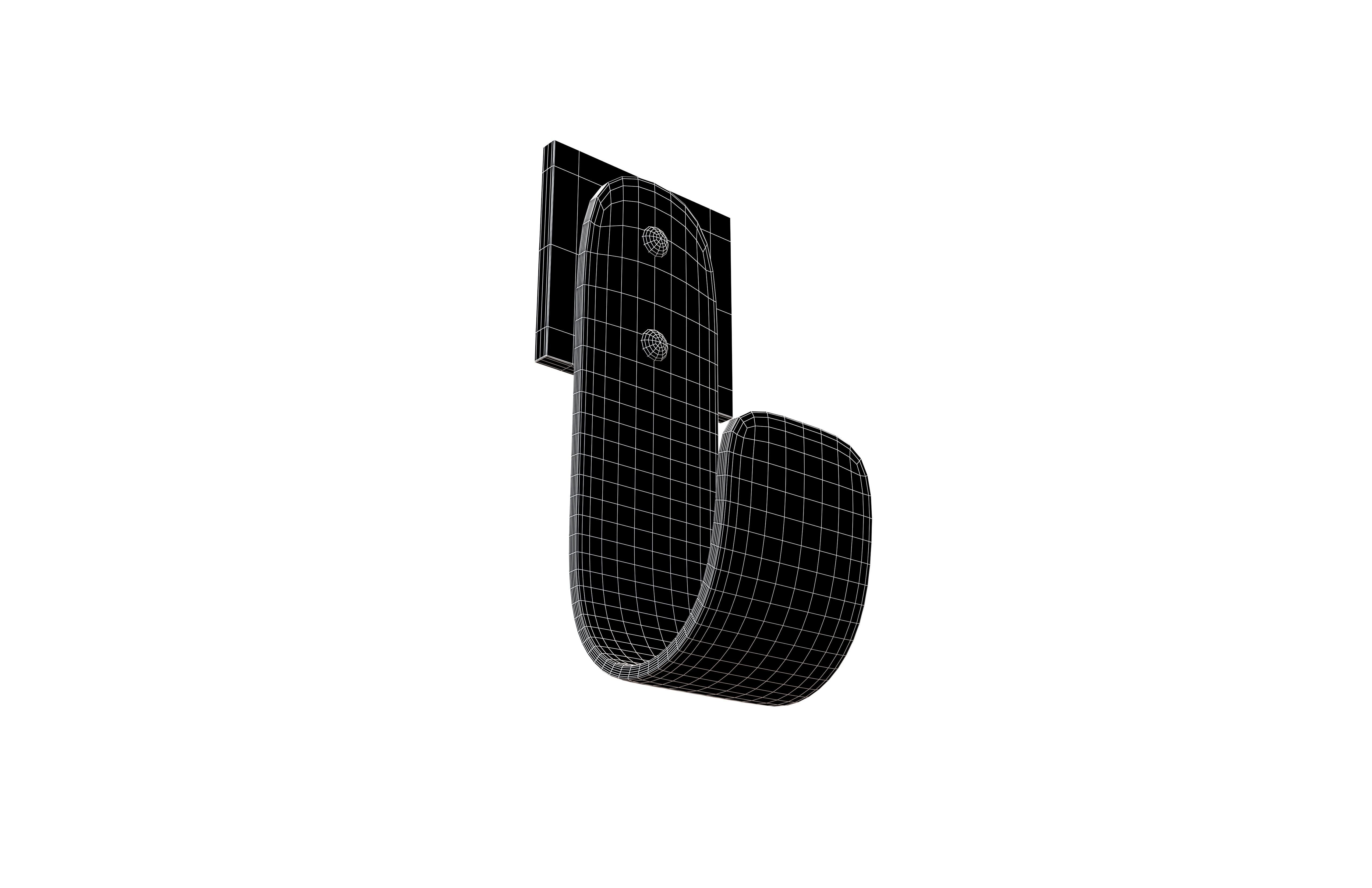 3D model Wall Hook v1 003 VR / AR / low-poly | CGTrader