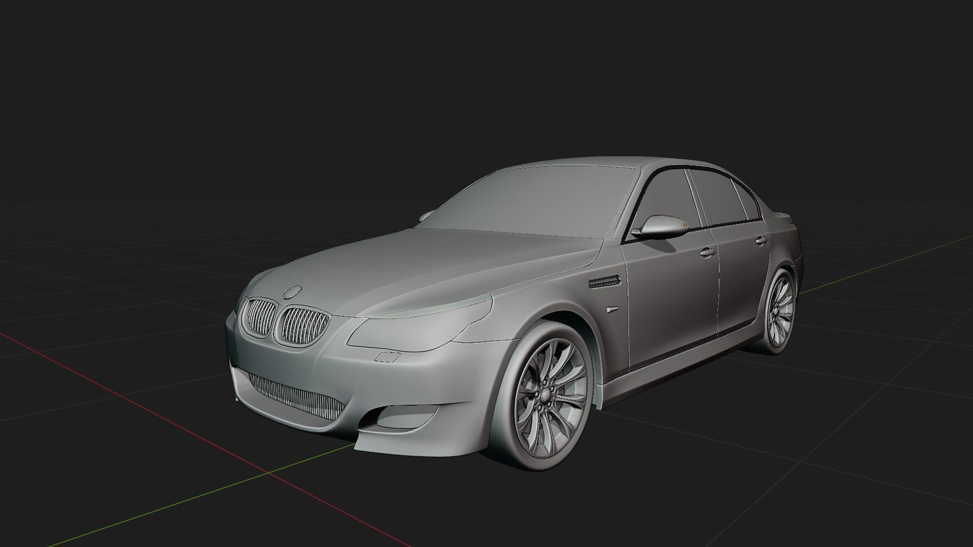 car e60 3D model | CGTrader