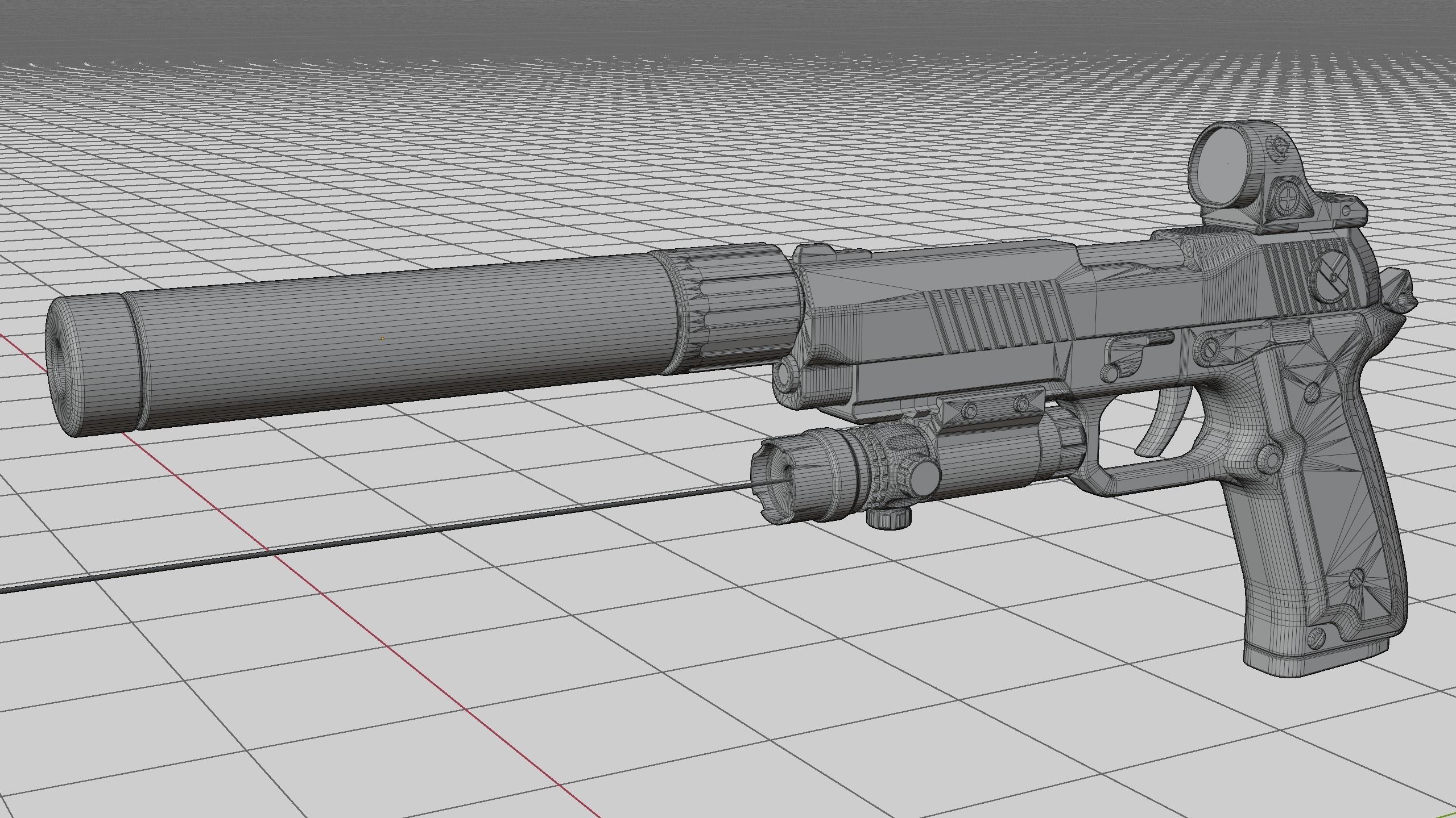 Pistol Burst-Single Fire Splinter 18 3D model | CGTrader