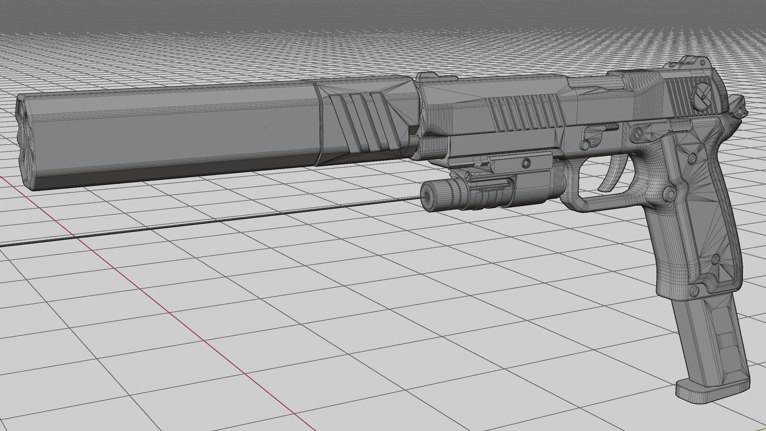 Pistol Burst-Single Fire Splinter 18 3D model | CGTrader