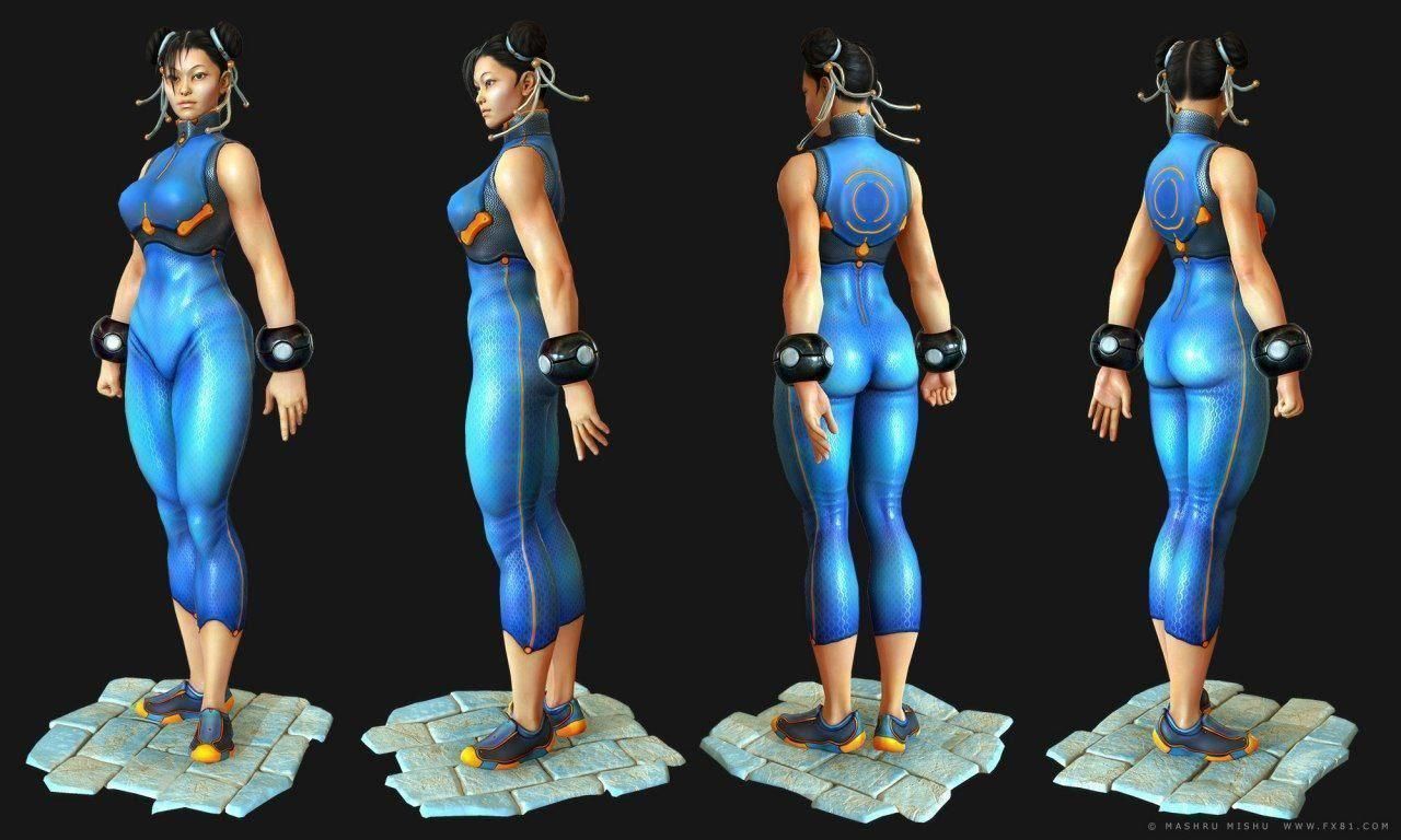 Chun Li mashru mishu 3D model | CGTrader