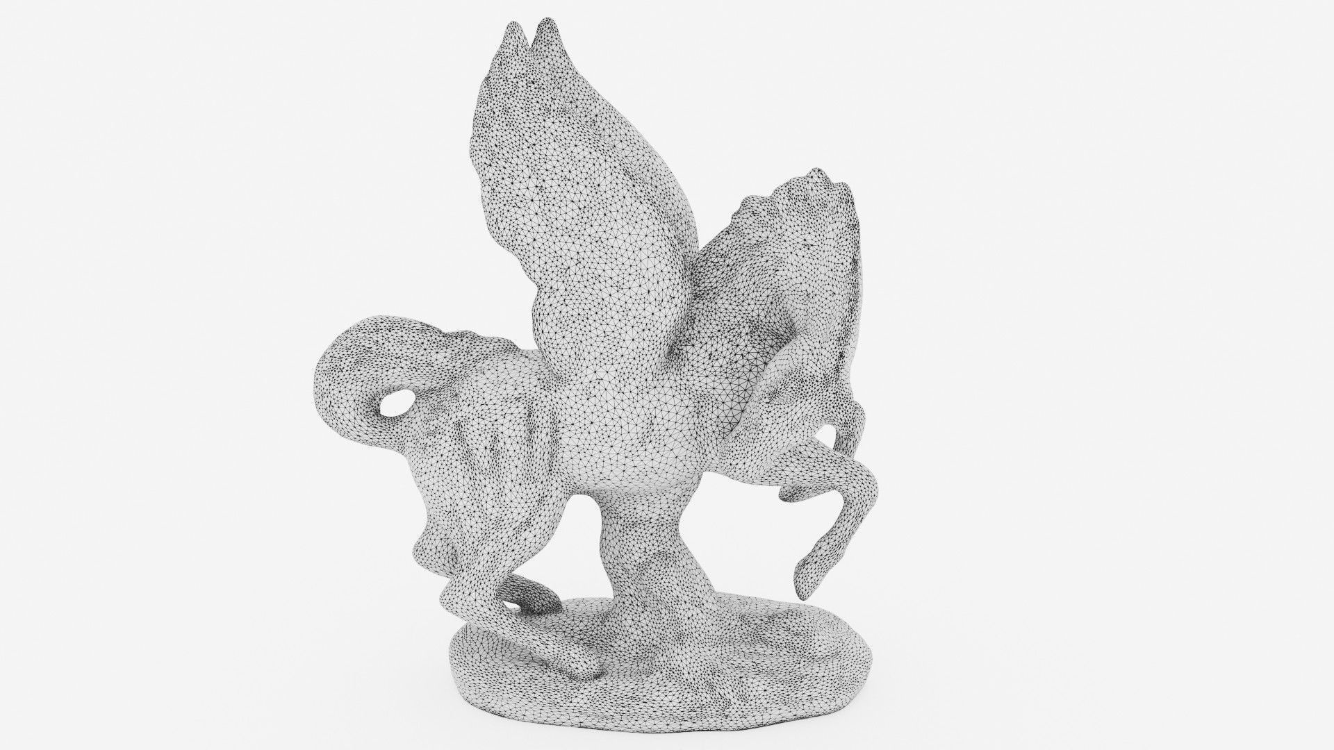 3D model Pegasus Statue VR / AR / low-poly | CGTrader
