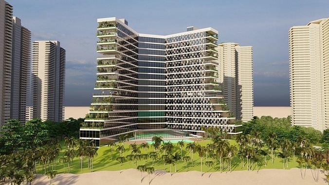 HOTEL DESIGN 3D model | CGTrader