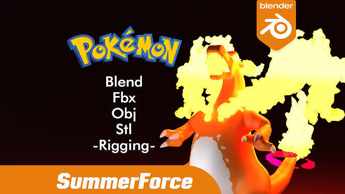 Gigantamax Charizard 3D Model 3D model rigged | CGTrader