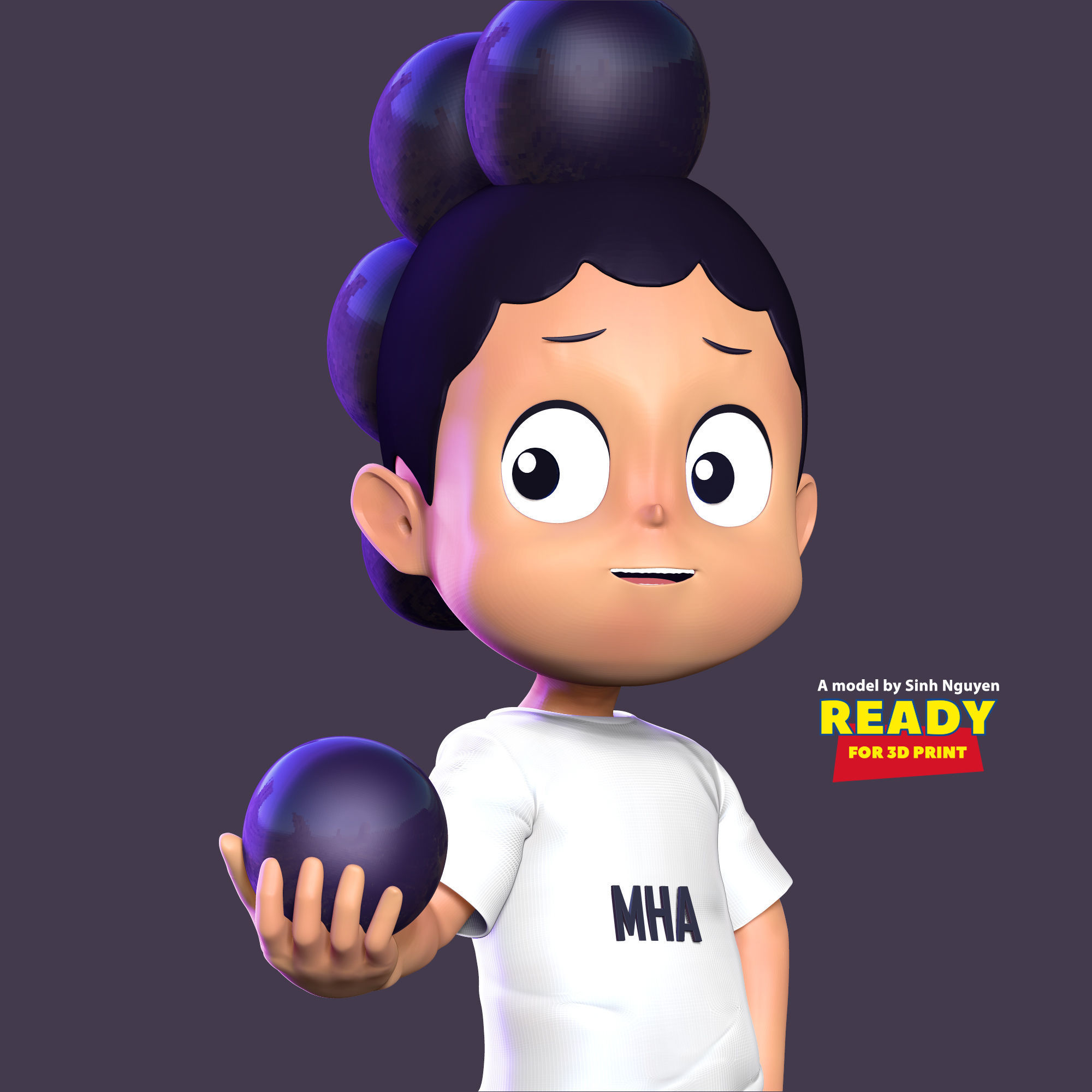 Minoru Mineta Fanart 3D model 3D printable | CGTrader