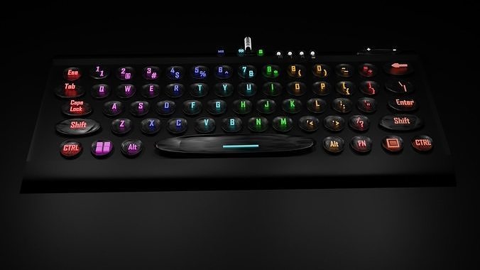 Gaming keyboard 3dmodel 3D model animated | CGTrader