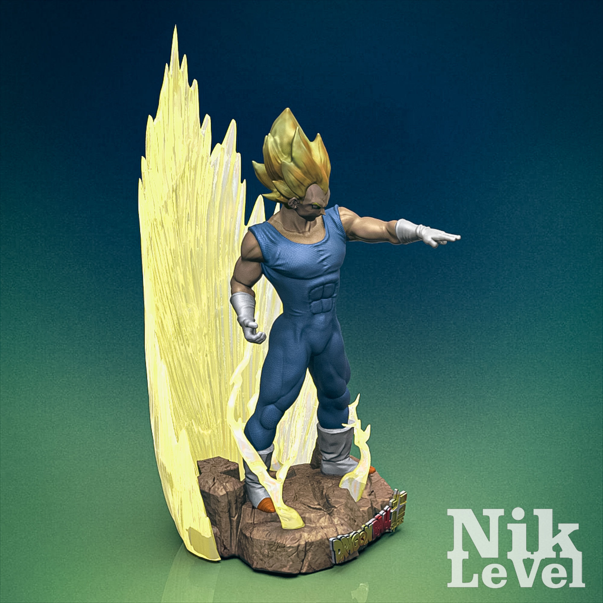 Vegeta Dragon Ball 3D Printable 3D model 3D printable | CGTrader