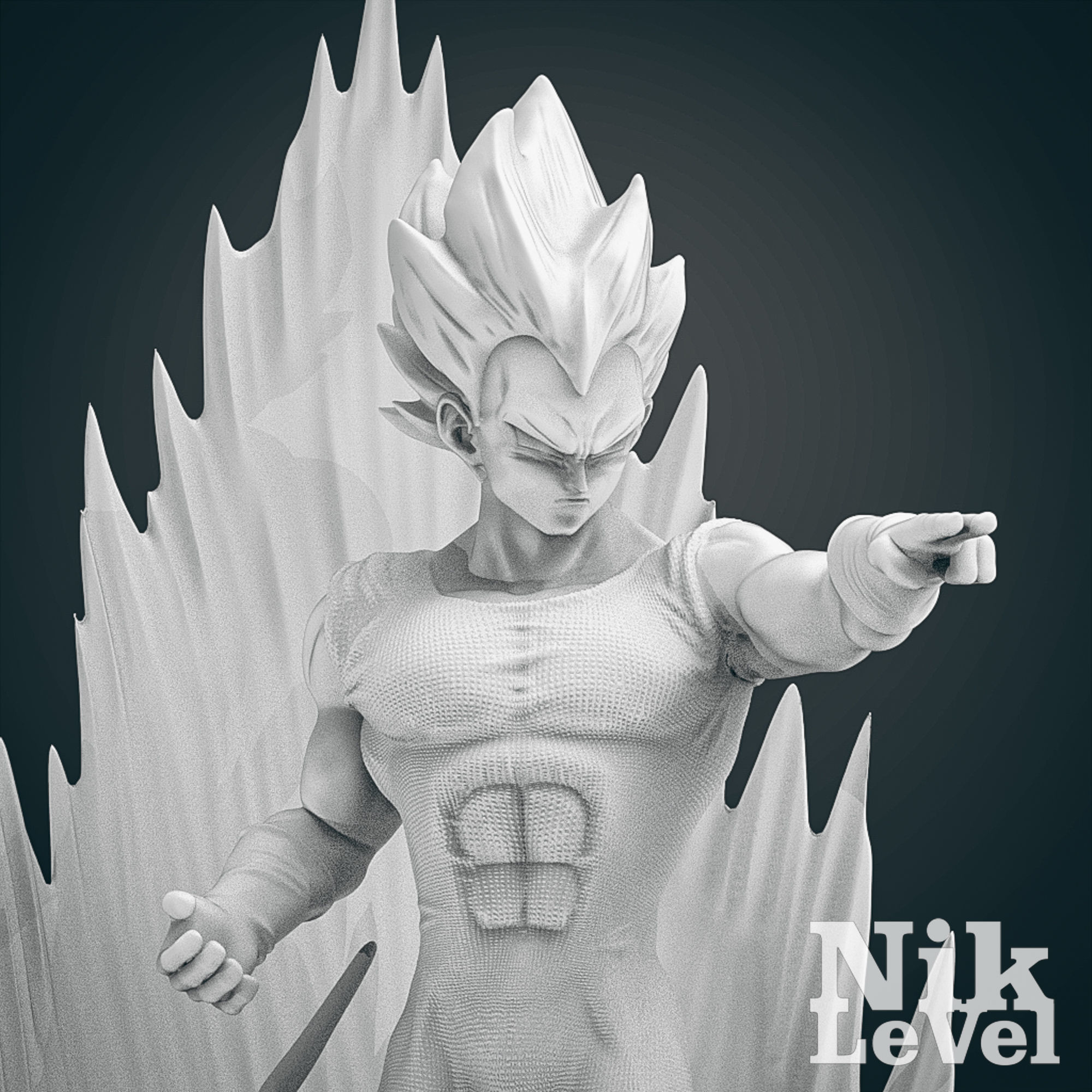 Vegeta Dragon Ball 3D Printable 3D model 3D printable | CGTrader