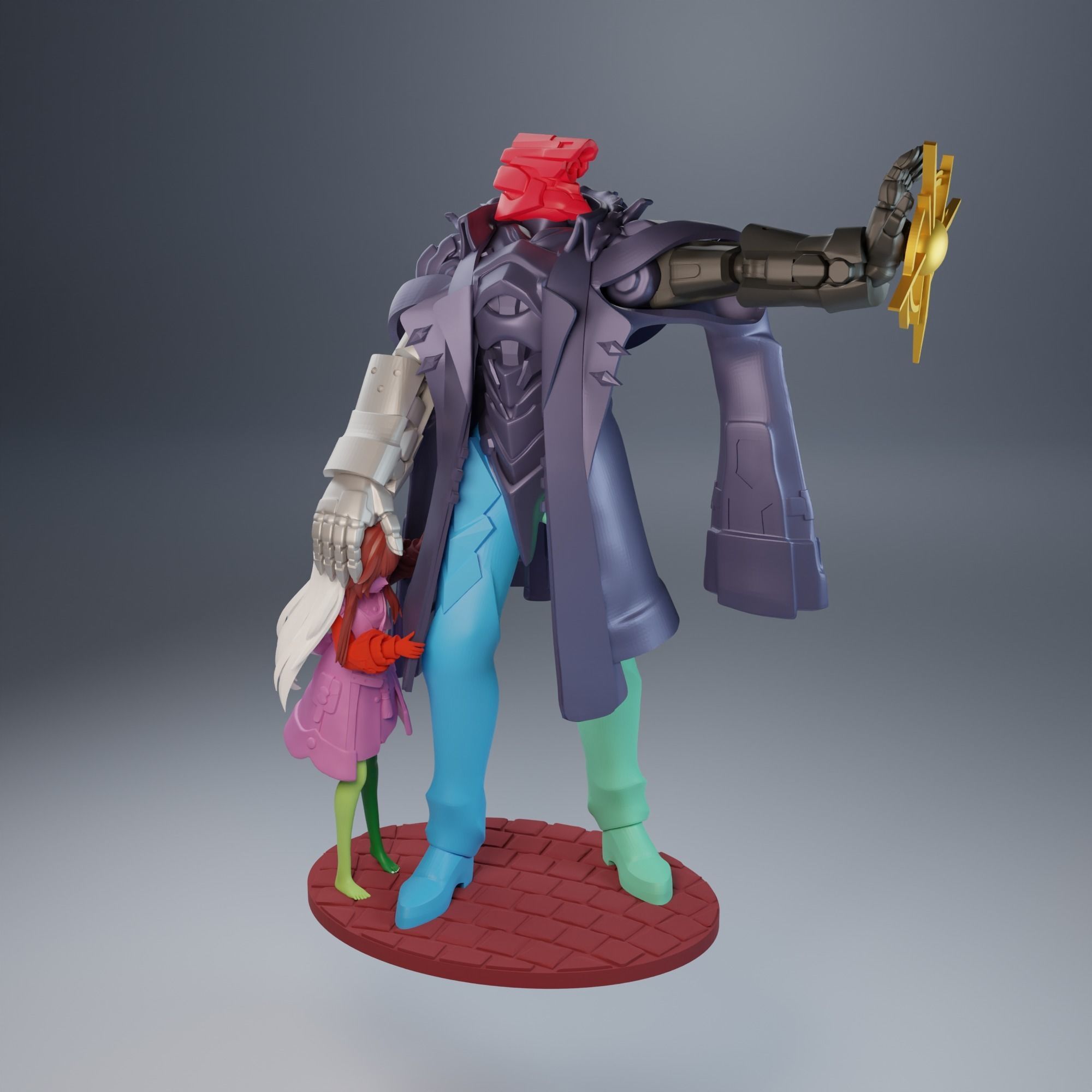 Clara and Svarog from Honaki Star Rail 3D model 3D printable | CGTrader