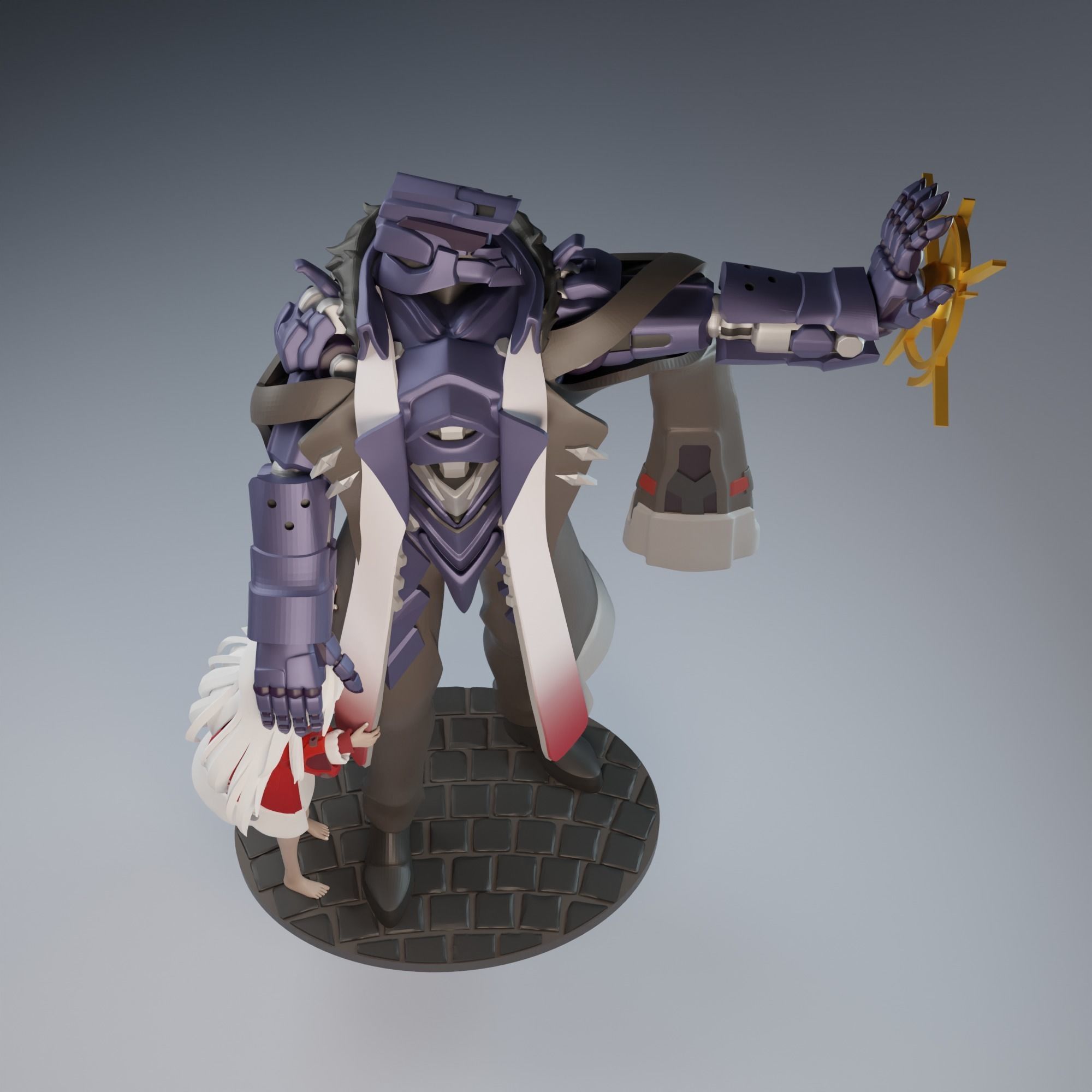 Clara and Svarog from Honaki Star Rail 3D model 3D printable | CGTrader