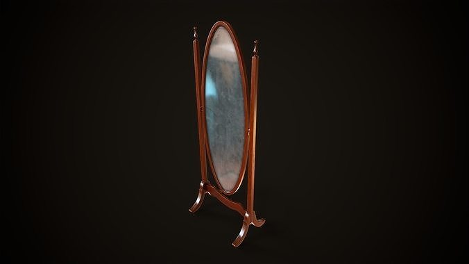 3D model Vintage big mirror VR / AR / low-poly | CGTrader